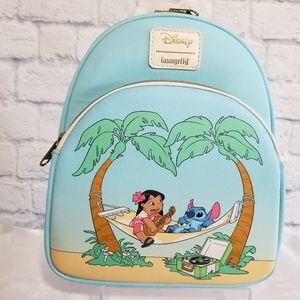 Loungefly | Bags | Loungefly Lilo And Stitch Hammock Beach Day Mini ...